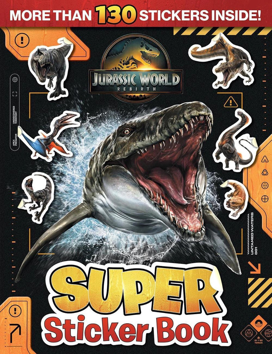 Jurassic World Rebirth: Super Sticker Book (Universal) – Book Hero