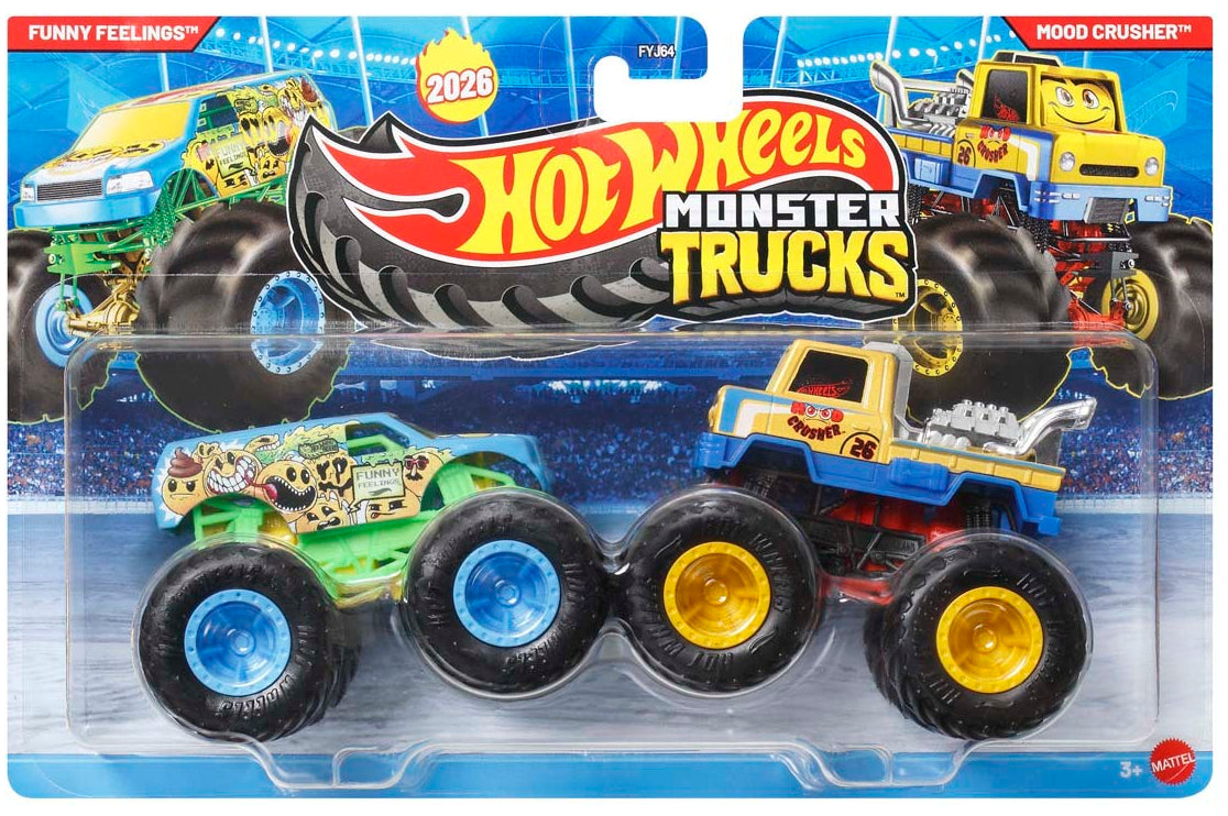 Hot Wheels: 1:64 2 Pack - Funny Feelings vs Mood Crusher – Book Hero