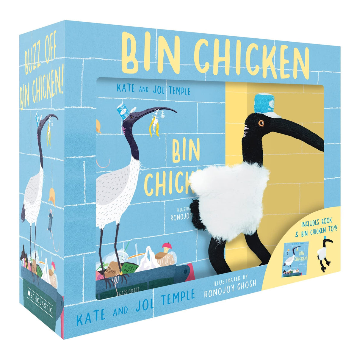 Bin Chicken Plush Boxed Set by Kate Temple and Jol Temple – Book Hero