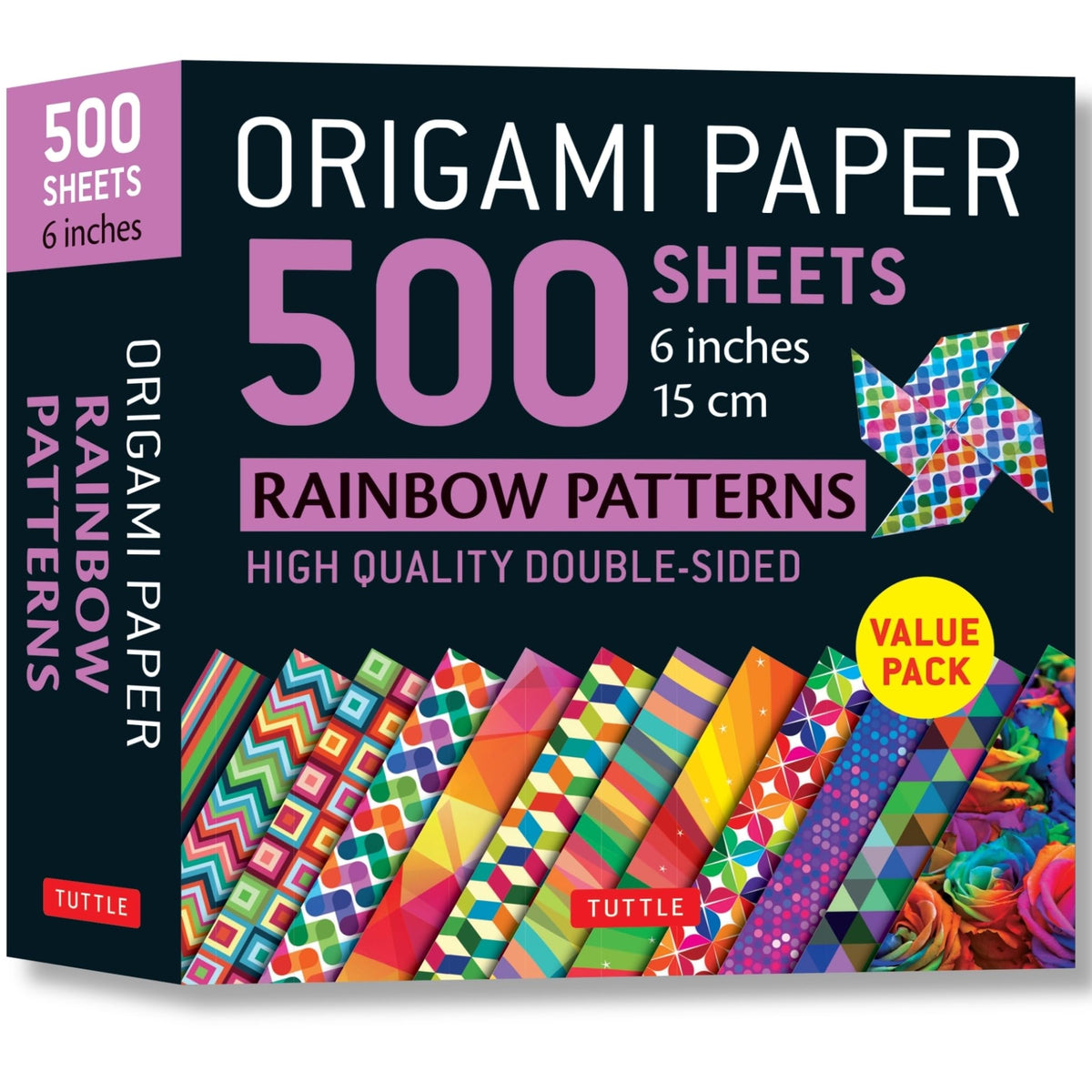 Origami Paper 500 sheets Rainbow Patterns 6 inch (15 cm) by Tuttle ...
