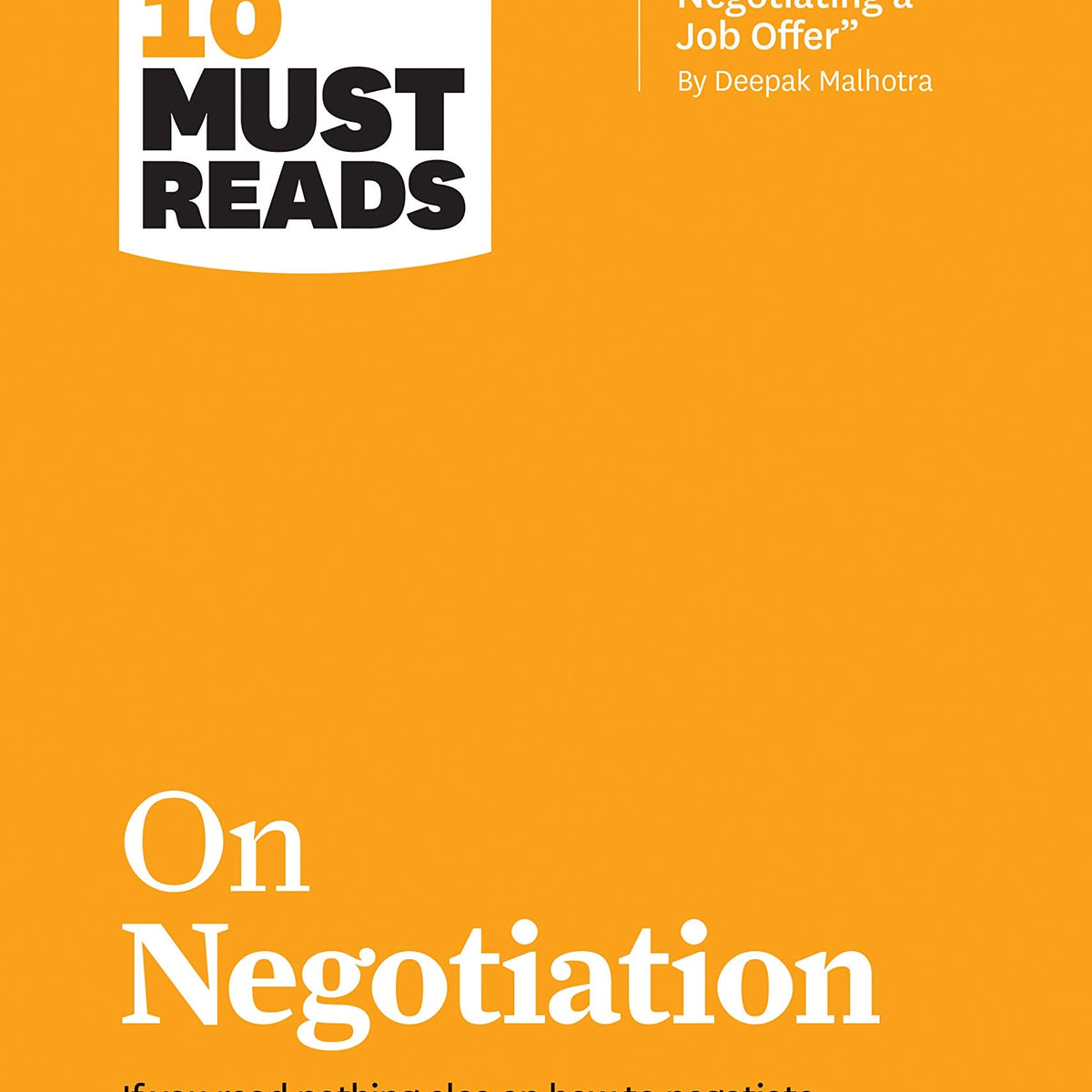 HBR's 10 Must Reads on Negotiation (with bonus article "15 Rules for ...