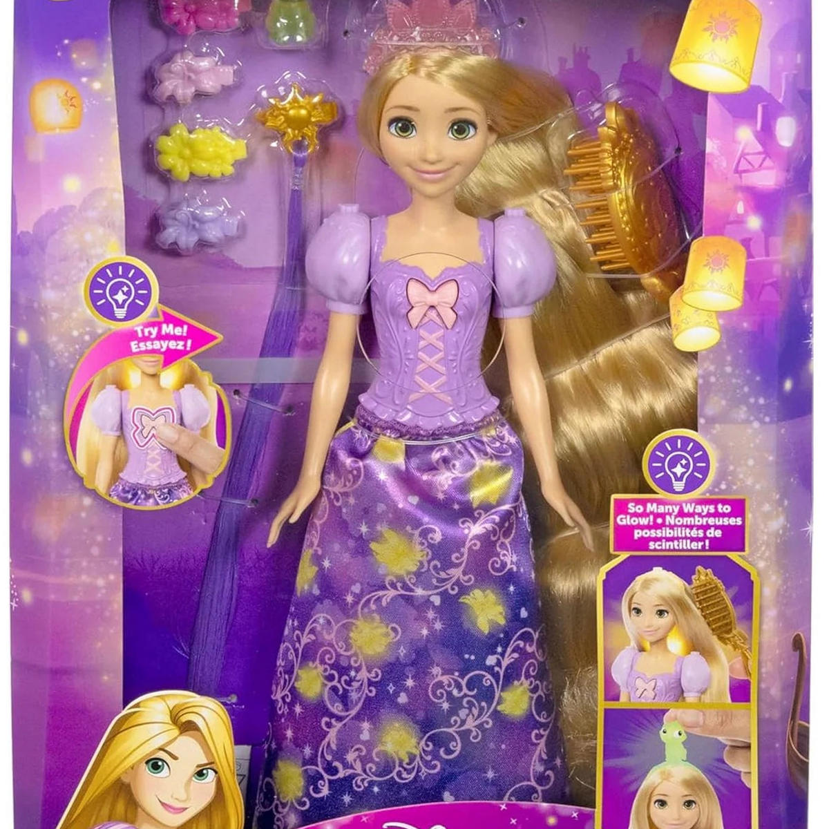 Disney Princess: Rapunzel Light-Up Hair Doll – Book Hero