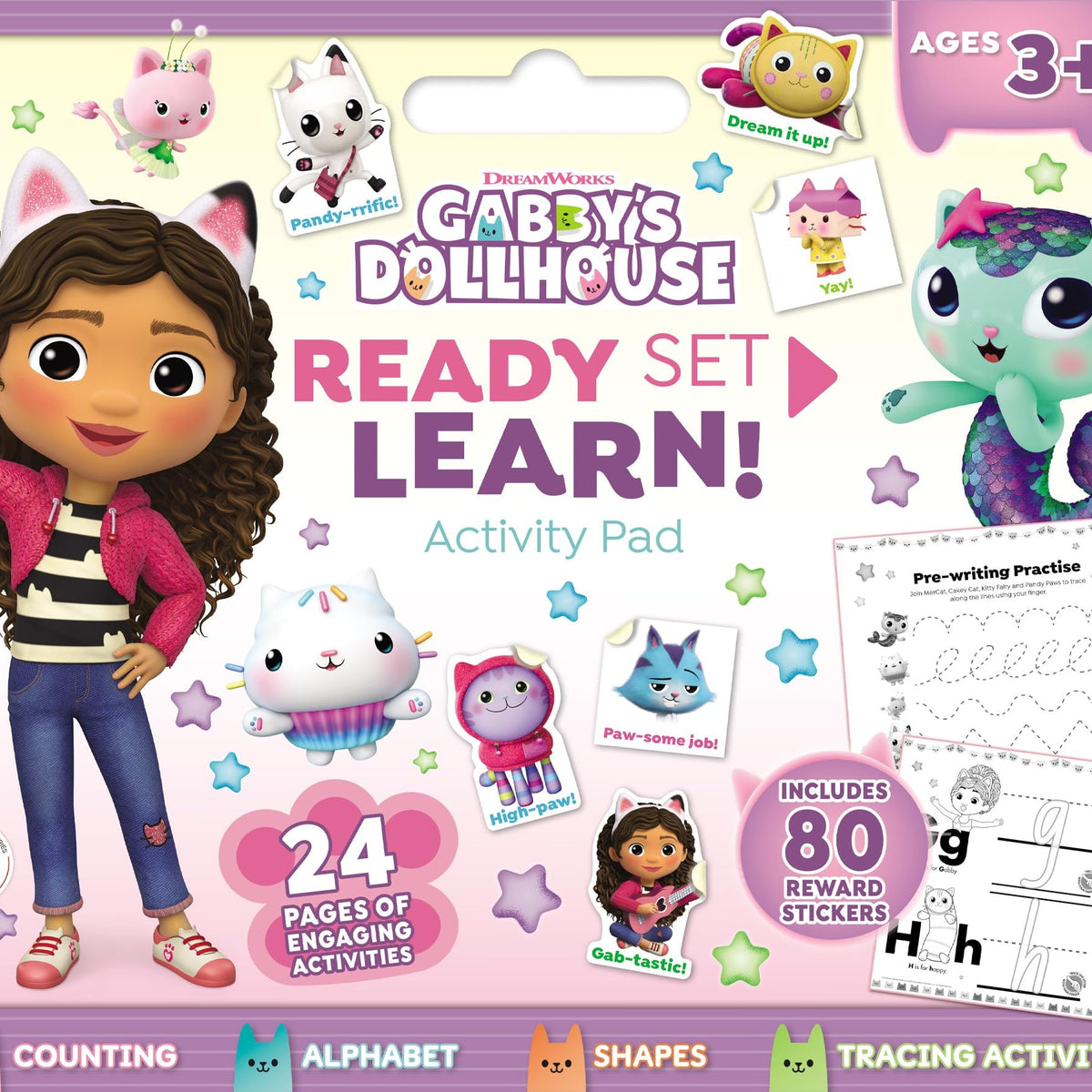Gabby's Dollhouse: Ready Set Learn! Activity Pad (DreamWorks: Ages 3 ...