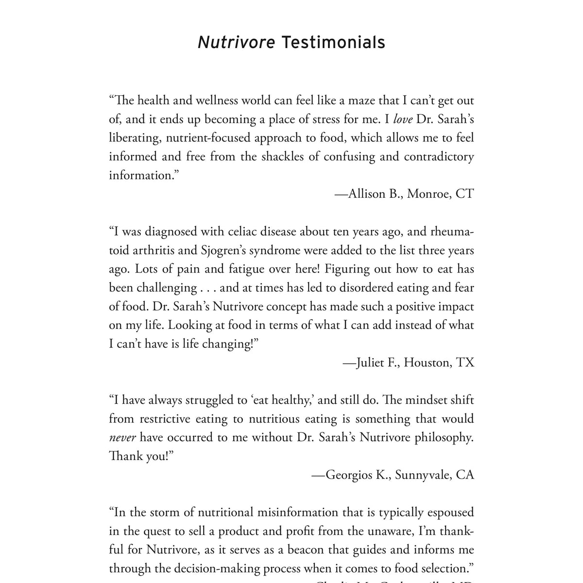 Nutrivore by Dr Sarah Ballantyne – Book Hero