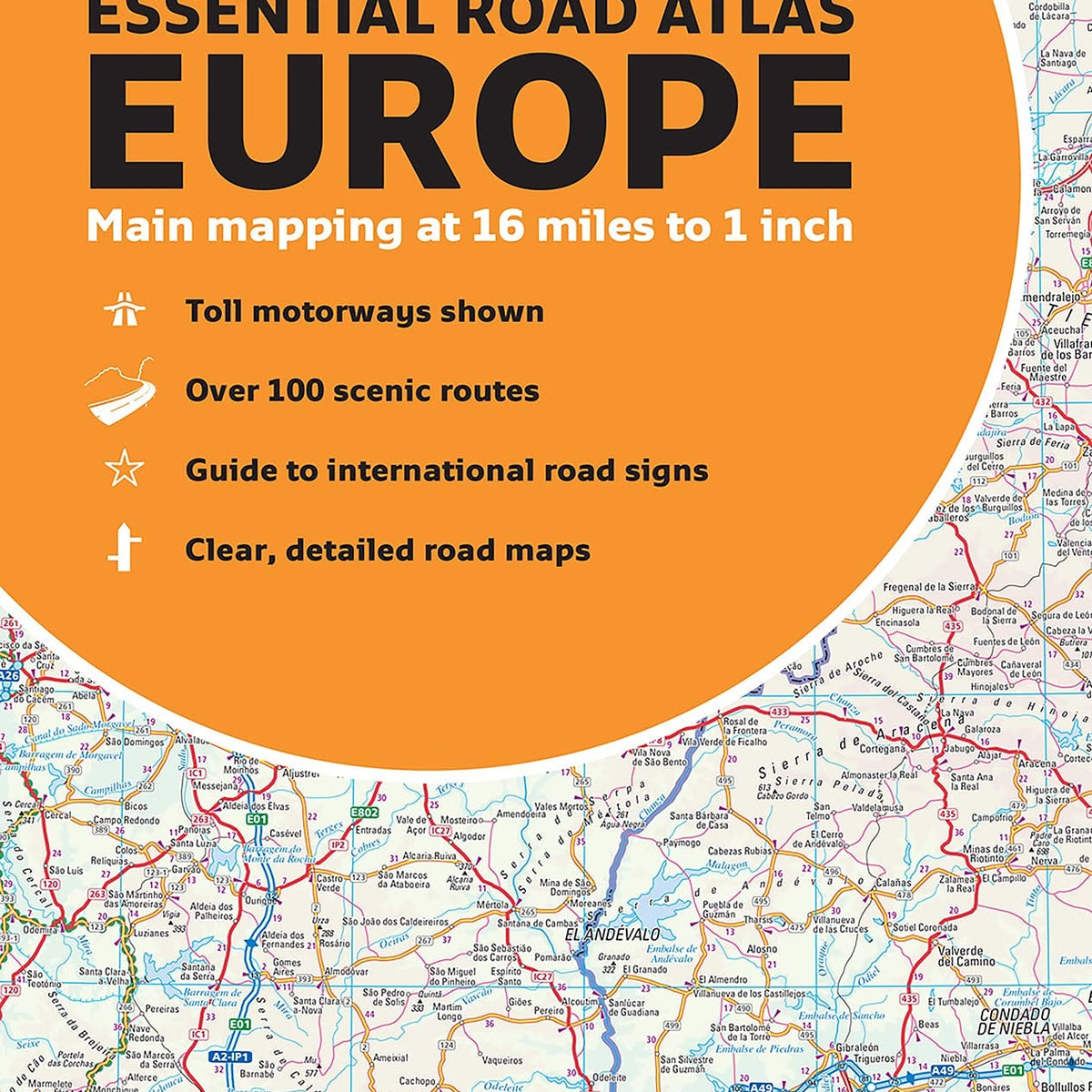 Collins Essential Road Atlas Europe by Collins Maps – Book Hero