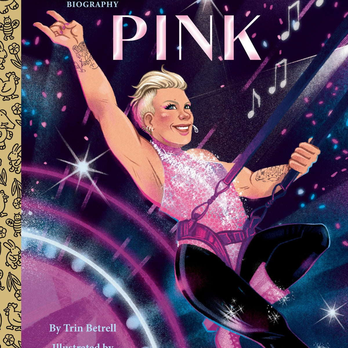 Pink: A Little Golden Book Biography by Trin Betrell and Manu Cunhas ...