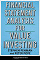 Financial Statement Analysis for Value Investing by Stephen Penman and ...