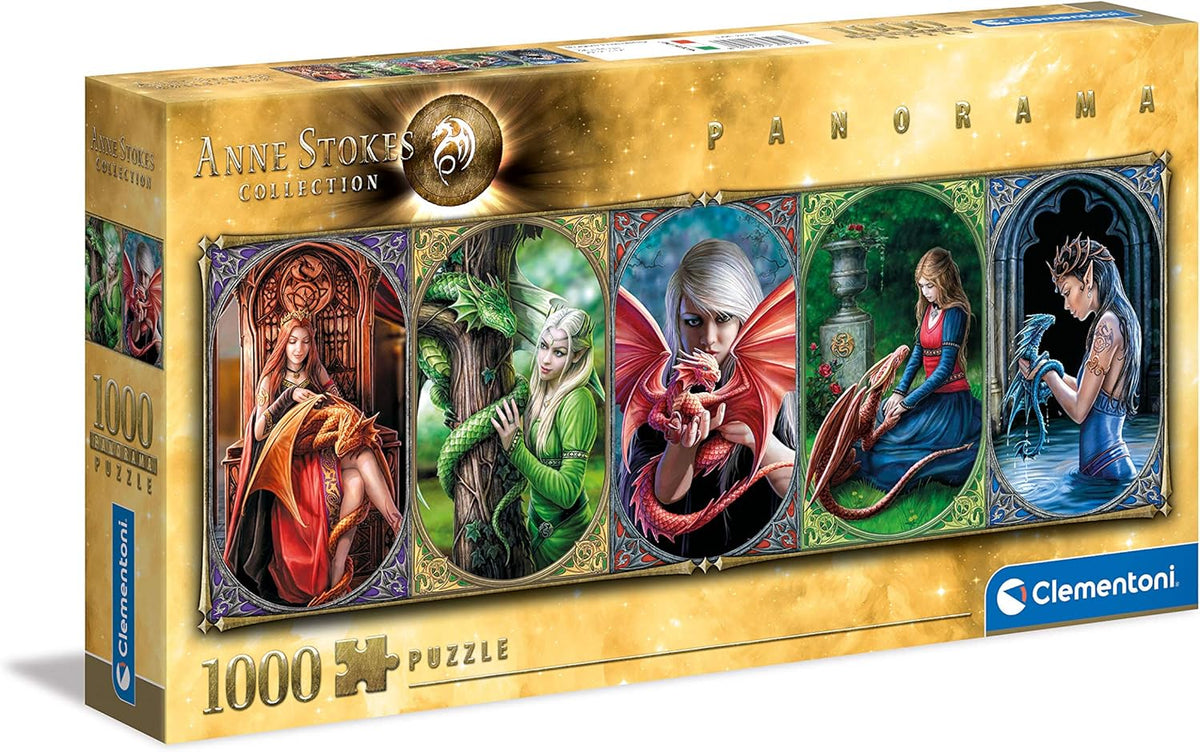 Clementoni Dragon Jigsaw Puzzle - 1000 Piece - Panorama - Anne Stokes ...