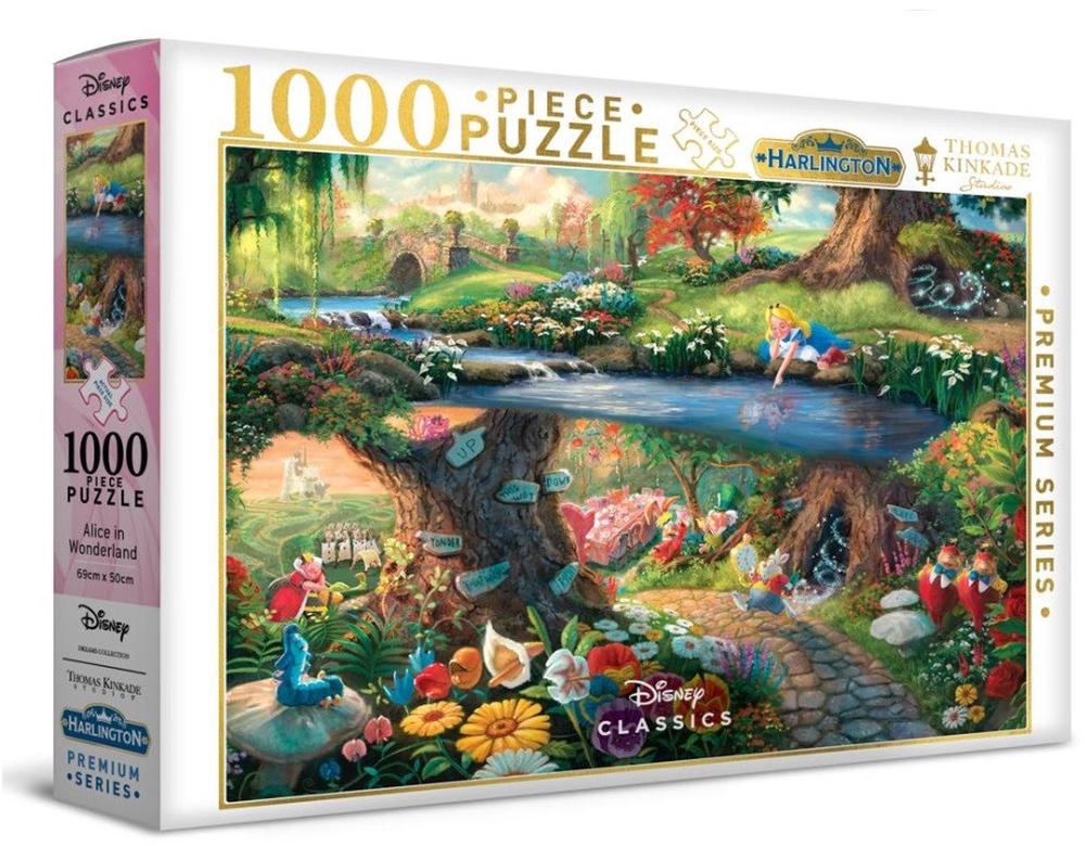 Harlington Thomas Kinkade PQ Disney Alice in Wonderland 1000 pieces ...