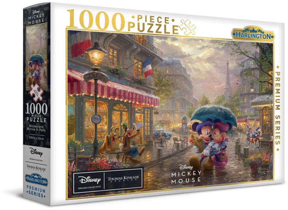Harlington Thomas Kinkade PQ - Disney - Mickey and Minnie in Paris 100 ...