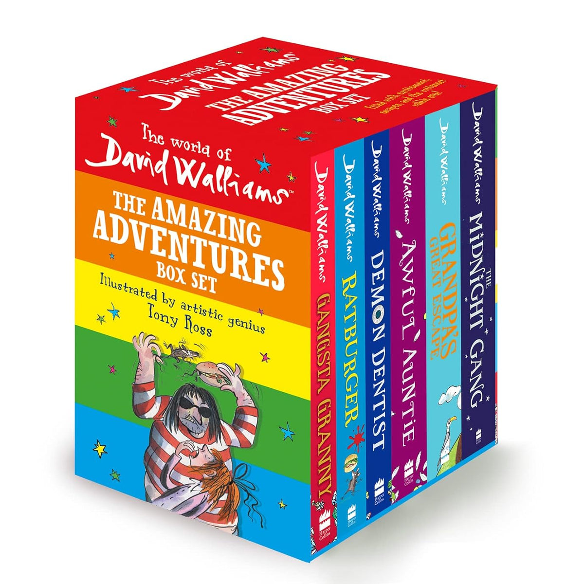 The World of David Walliams: The Amazing Adventures Box Set by David ...