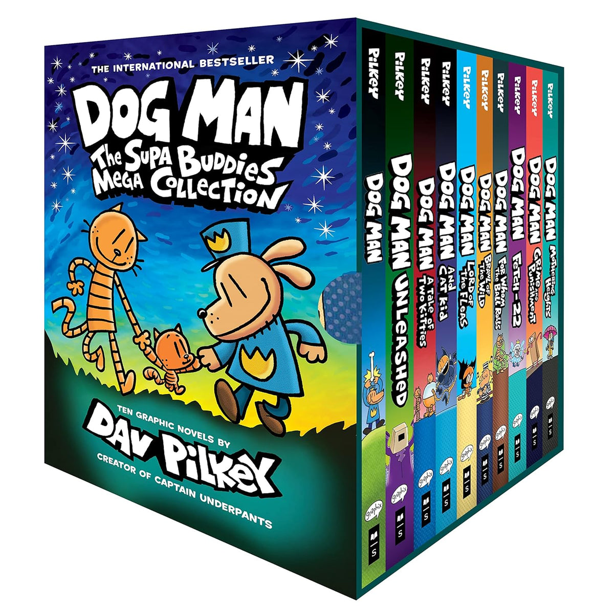 Dog Man: the Supa Buddies Mega 10-Book Collection by Dav Pilkey – Book Hero