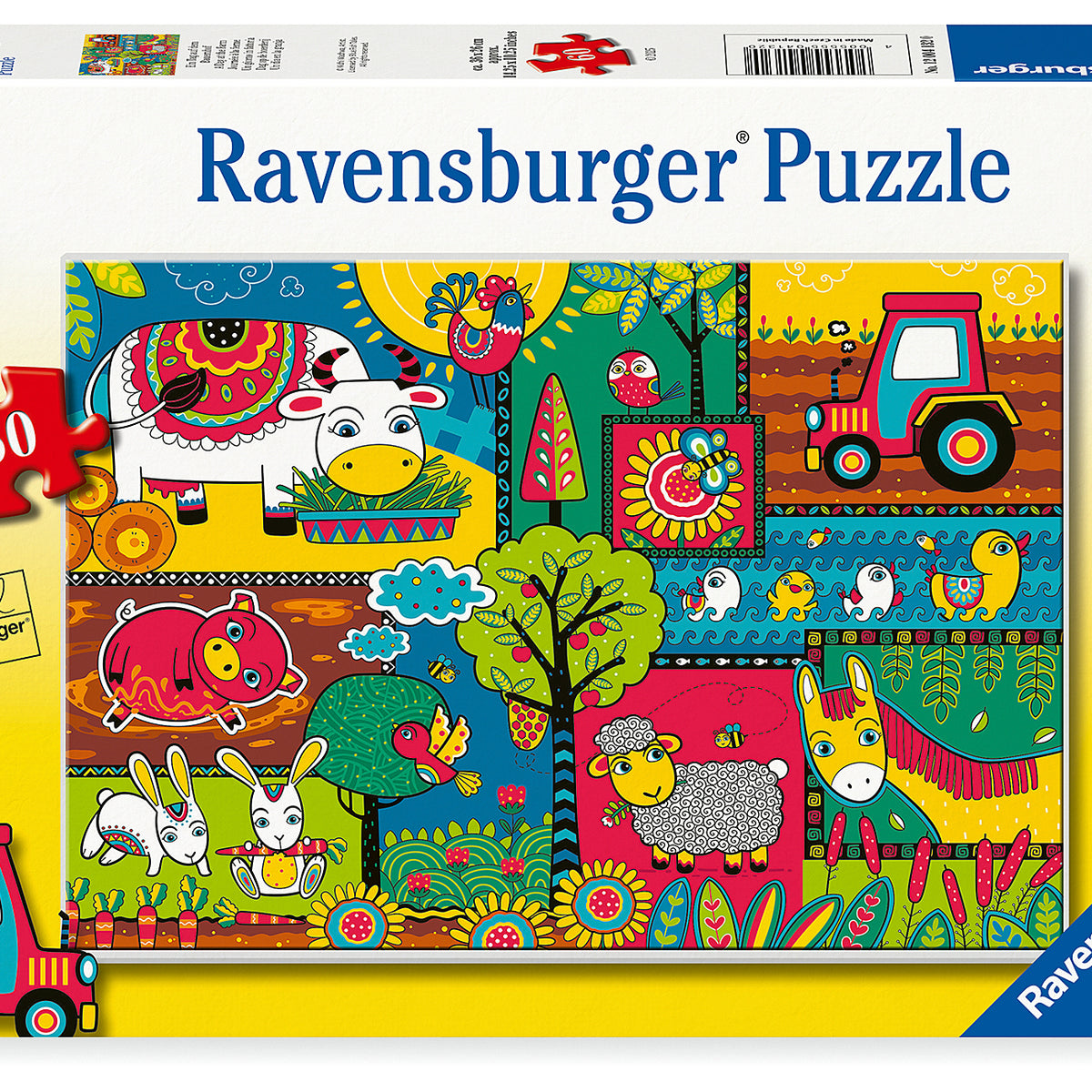 Ravensburger - A Day at the Farm - 60 Piece – Book Hero